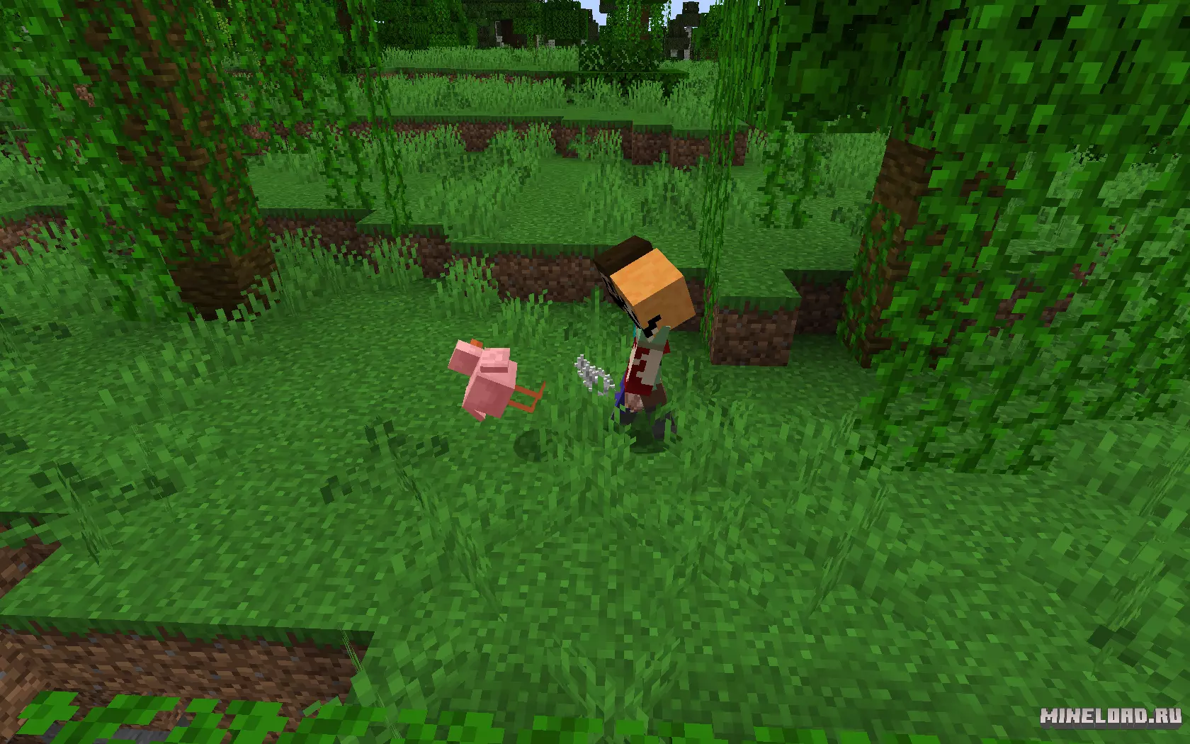 Two-Headed Steve And Alex 1.19.2 / Моды для Майнкрафт / MineLoad
